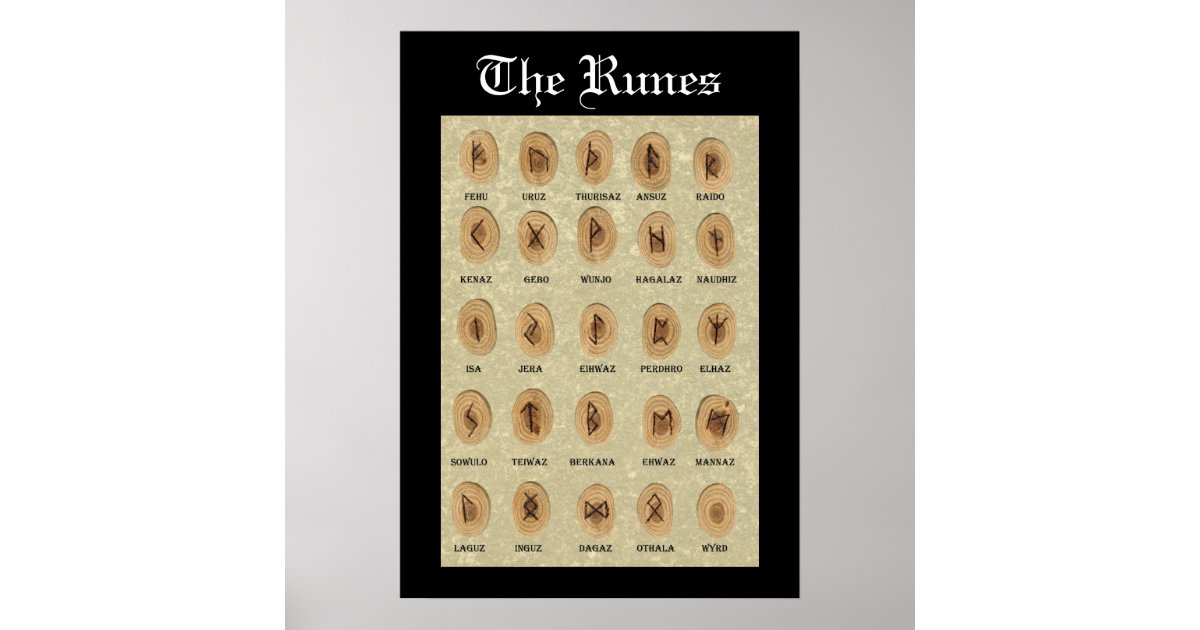 The Runes poster | Zazzle