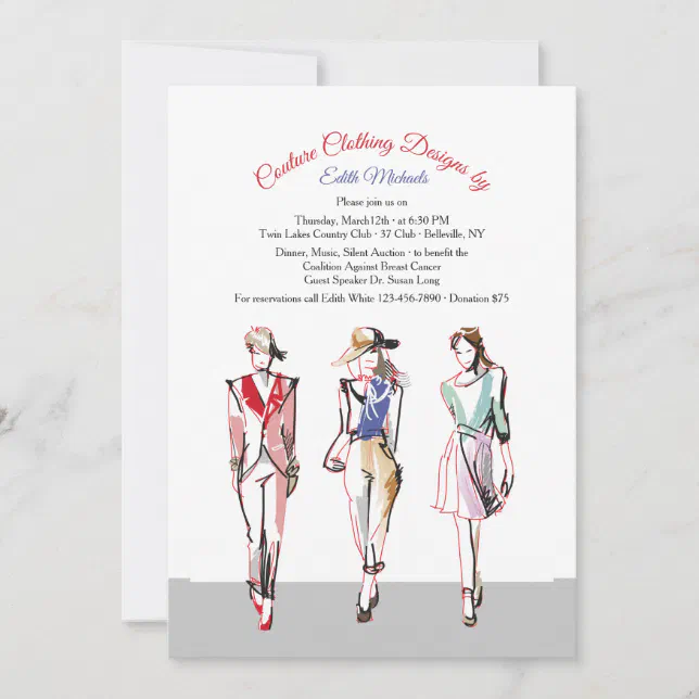 The Runway Fashion Show Invitation | Zazzle