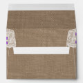 The Rustic Purple Bow Wedding Collection Envelopes | Zazzle