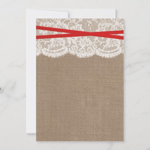 The Rustic Red Bow Wedding Collection Invitation | Zazzle