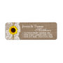 The Rustic Sunflower Wedding Collection Labels | Zazzle