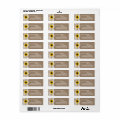 The Rustic Sunflower Wedding Collection Labels | Zazzle