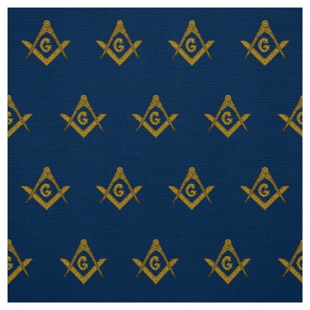 Freemason Masonic Fabric Blue Lodge | Zazzle