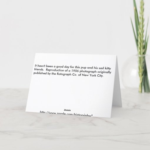 The Sad Trio, Blank Inside Card | Zazzle