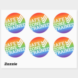 The Safe Zone Project "Trained" Sticker | Zazzle