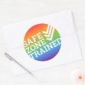The Safe Zone Project "Trained" Sticker | Zazzle