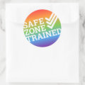 The Safe Zone Project "Trained" Sticker | Zazzle