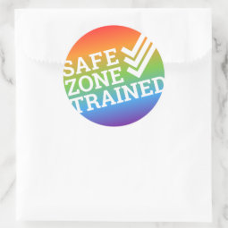 The Safe Zone Project "Trained" Sticker | Zazzle