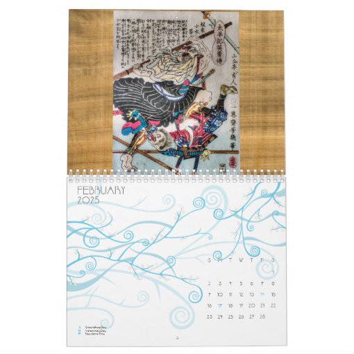 The Samurai Calendar | Zazzle