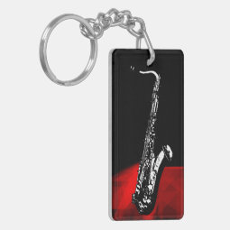 The Saxophone Keychain | Zazzle