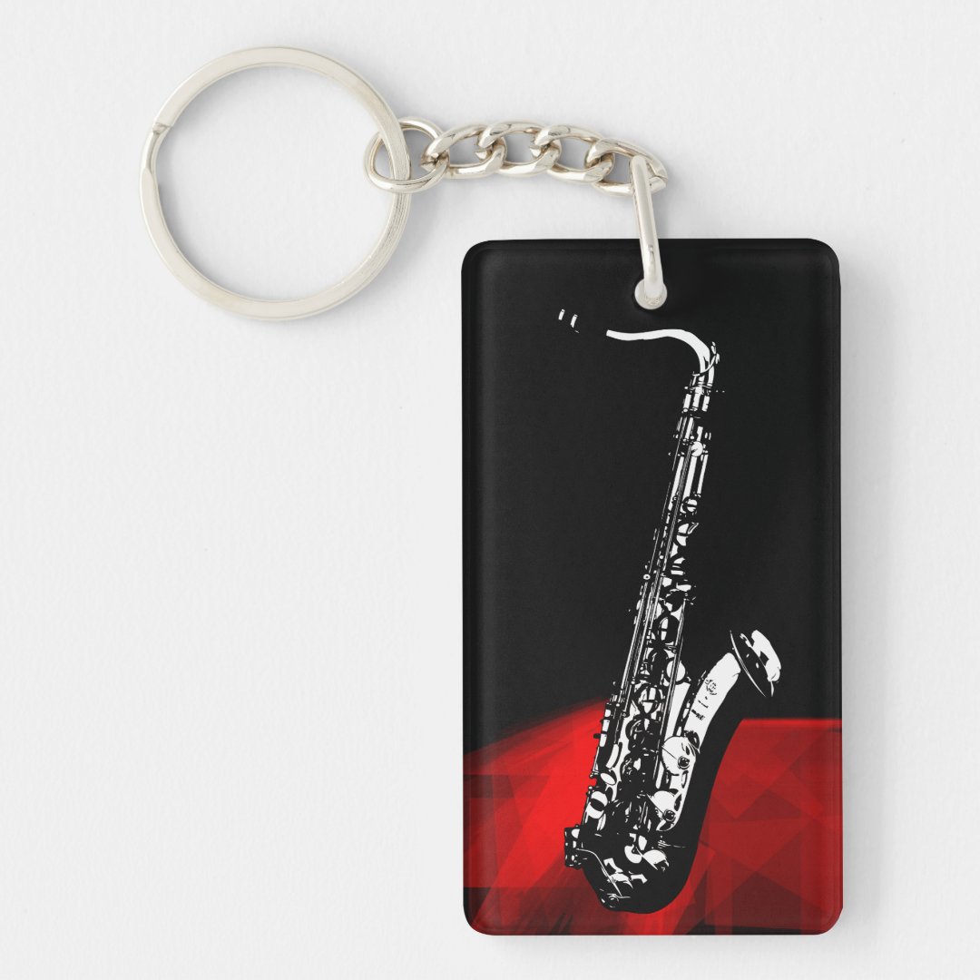 The Saxophone Keychain | Zazzle