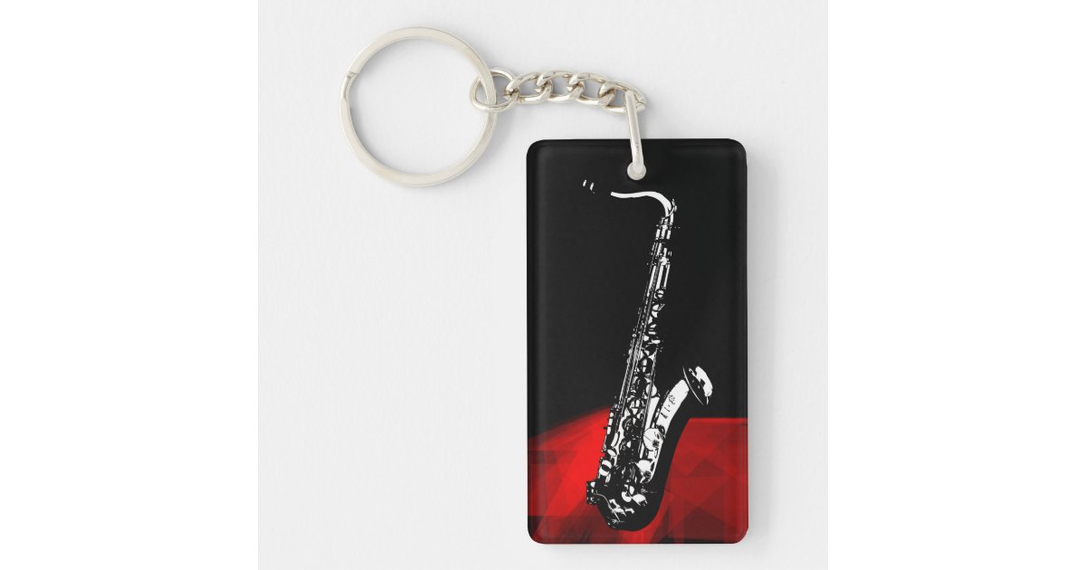The Saxophone Keychain | Zazzle