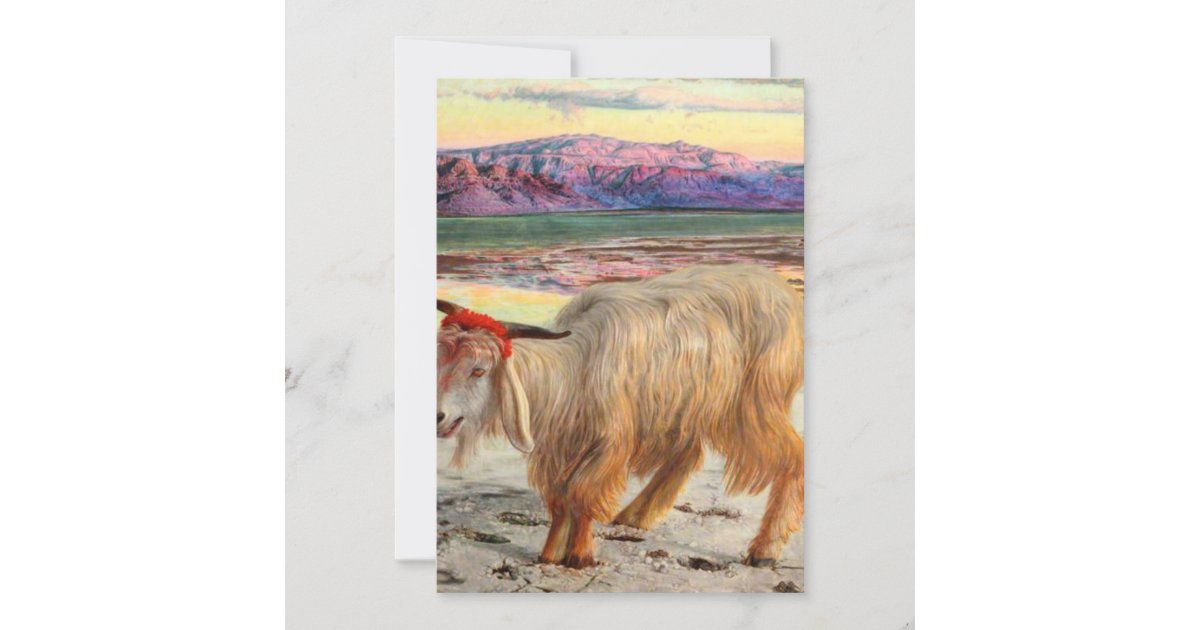 The Scapegoat William Holman Hunt Invitation | Zazzle