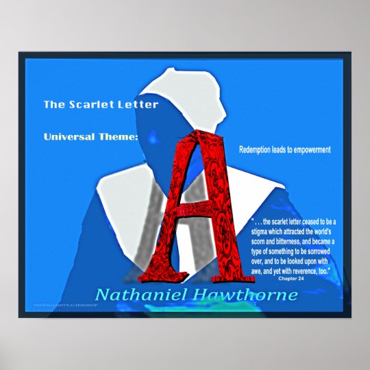 The Scarlet Letter Universal Theme Poster Zazzle the-scarlet-letter-universal-theme-poster-zazzle