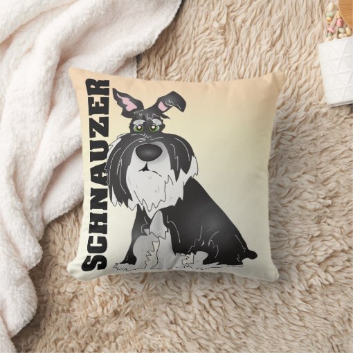 The Schnauzer Pillow | Zazzle