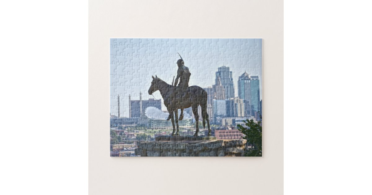 The Scout Statue, Kansas City, Missouri Jigsaw Puzzle | Zazzle