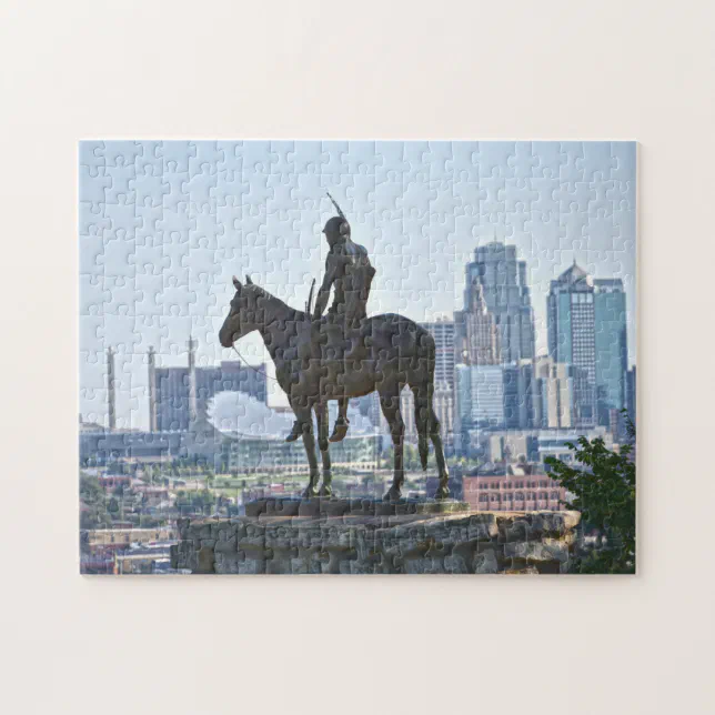 The Scout Statue, Kansas City, Missouri Jigsaw Puzzle | Zazzle