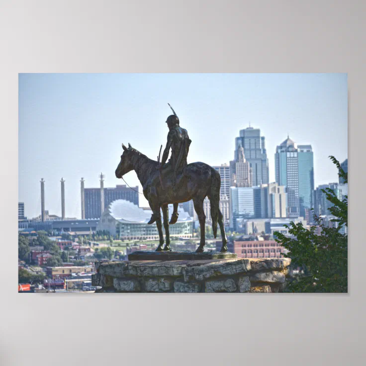 The Scout Statue, Kansas City Poster | Zazzle