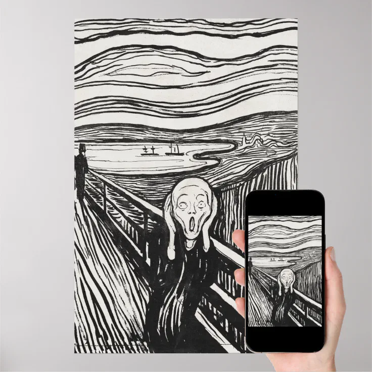 The Scream (1895) by Edvard Munch. Poster | Zazzle