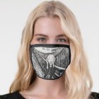 The Scream by Edvard Munch Black and White Face Mask | Zazzle