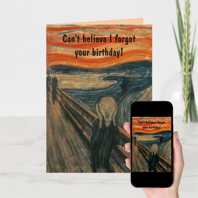 The Scream by Edvard Munch Card | Zazzle
