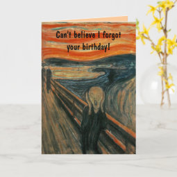 The Scream by Edvard Munch Card | Zazzle