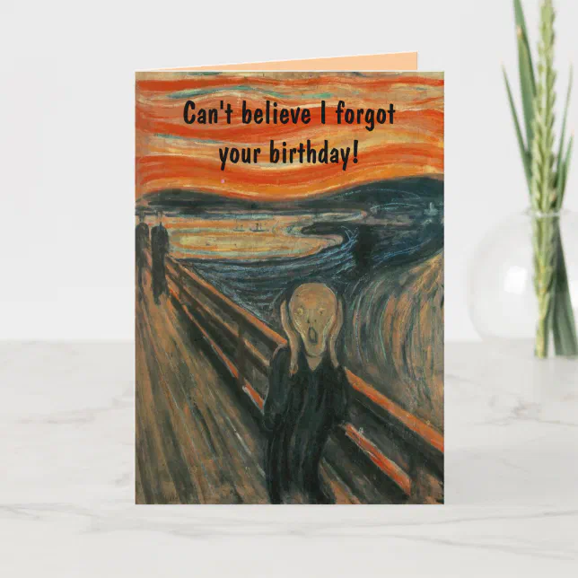 The Scream by Edvard Munch Card | Zazzle