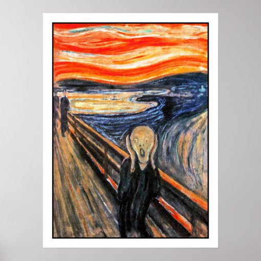 "The Scream" by Edvard Munch Poster | Zazzle
