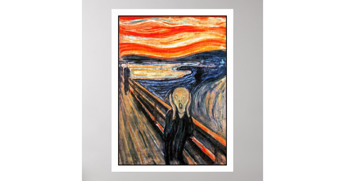 "The Scream" by Edvard Munch Poster | Zazzle