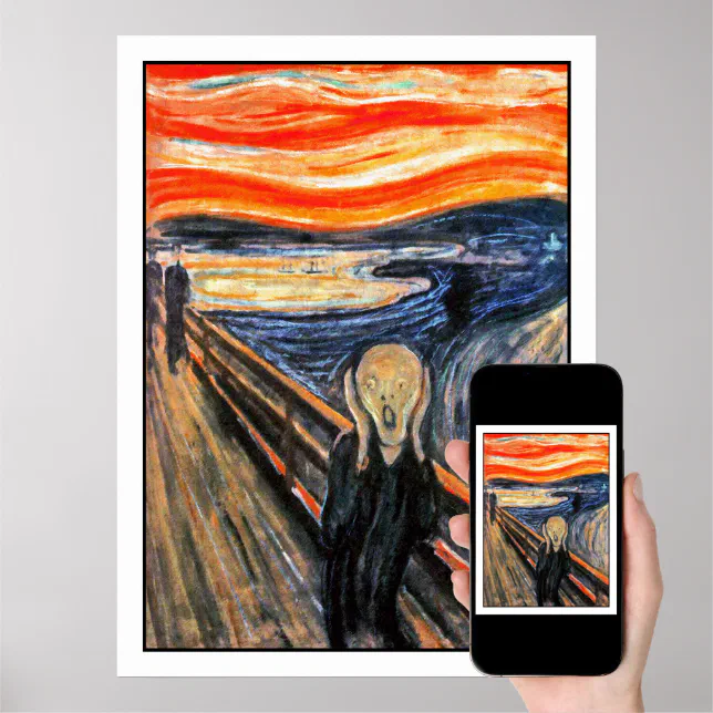 "The Scream" by Edvard Munch Poster | Zazzle