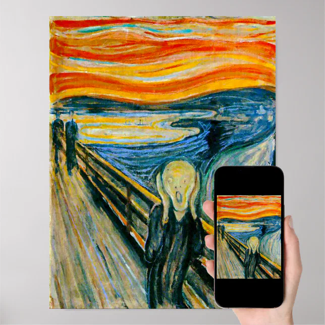 The Scream by Edvard Munch Poster | Zazzle