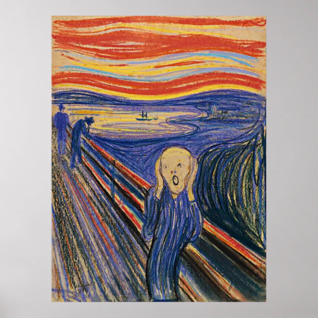 The Scream by Edvard Munch Poster | Zazzle