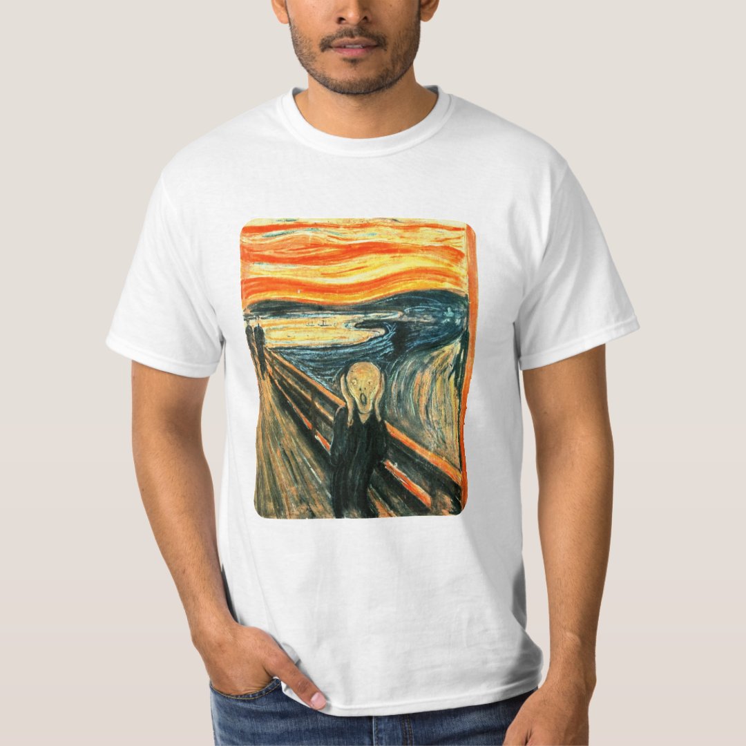 The Scream by Edvard Munch T-Shirt | Zazzle