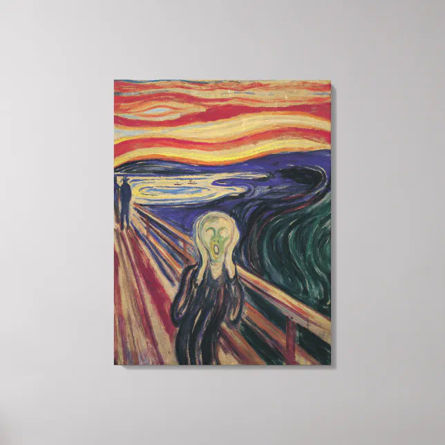 The Scream by Edvard Munch, Vintage Expressionism Canvas Print | Zazzle