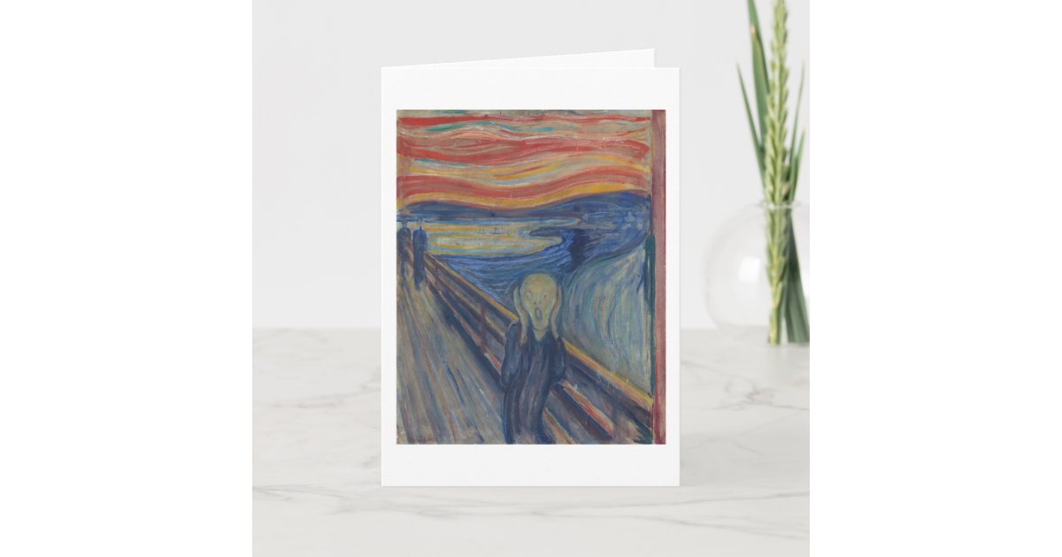 The Scream, Edvard Munch Card | Zazzle