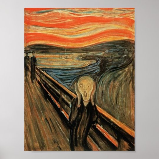 The Scream Edvard Munch Poster | Zazzle.com