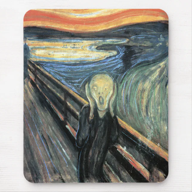 The Scream Mousepad | Zazzle