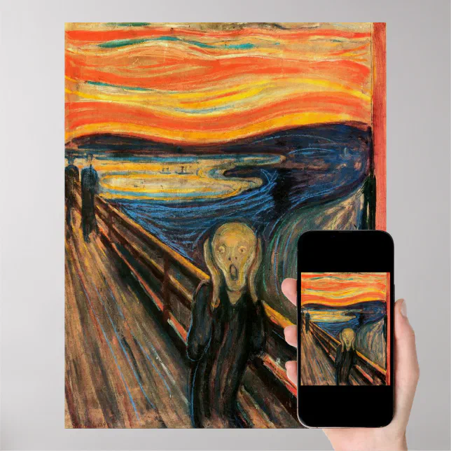 The Scream - Reproduction Art Poster | Zazzle