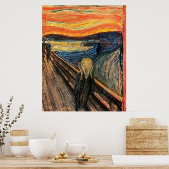 The Scream - Reproduction Art Poster | Zazzle