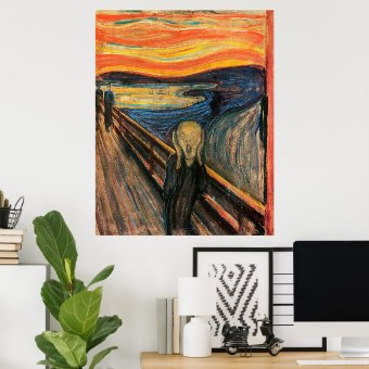 The Scream - Reproduction Art Poster | Zazzle