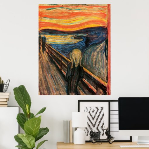 The Scream - Reproduction Art Poster | Zazzle