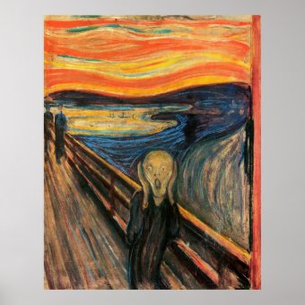 The Scream - Reproduction Art Poster | Zazzle