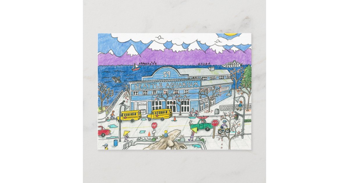 The Seattle Aquarium Postcard | Zazzle