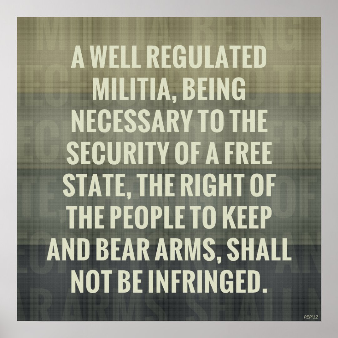 The Second Amendment Poster | Zazzle