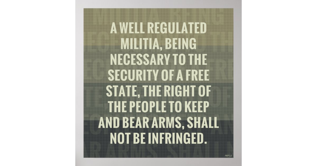 The Second Amendment Poster | Zazzle