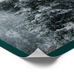 The Secret Christian Winter Scene Poster | Zazzle