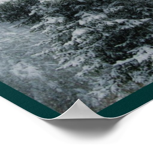 The Secret Christian Winter Scene Poster | Zazzle