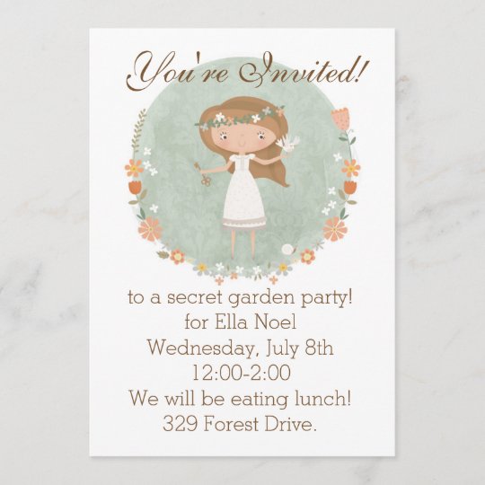 The Secret Garden Party Invitation | Zazzle.com