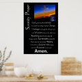 The Serenity Prayer In Space Poster | Zazzle