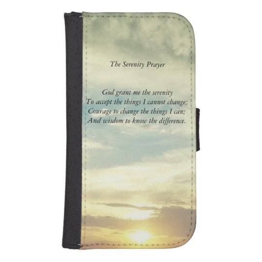The Serenity Prayer wallet case | Zazzle.com